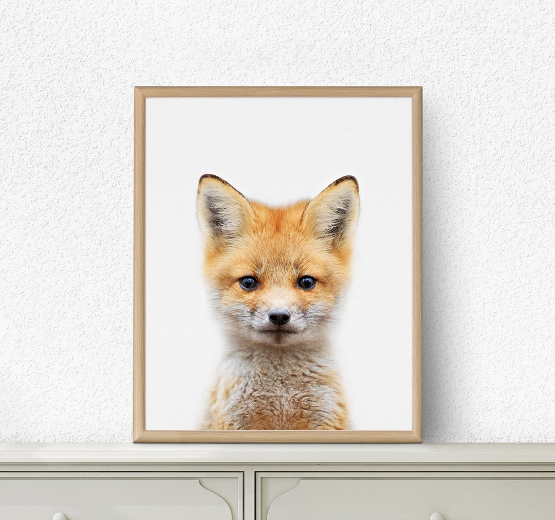 Fox Cub Print, Woodland Nursery, Woodland Nursery Decor, Woodland ...