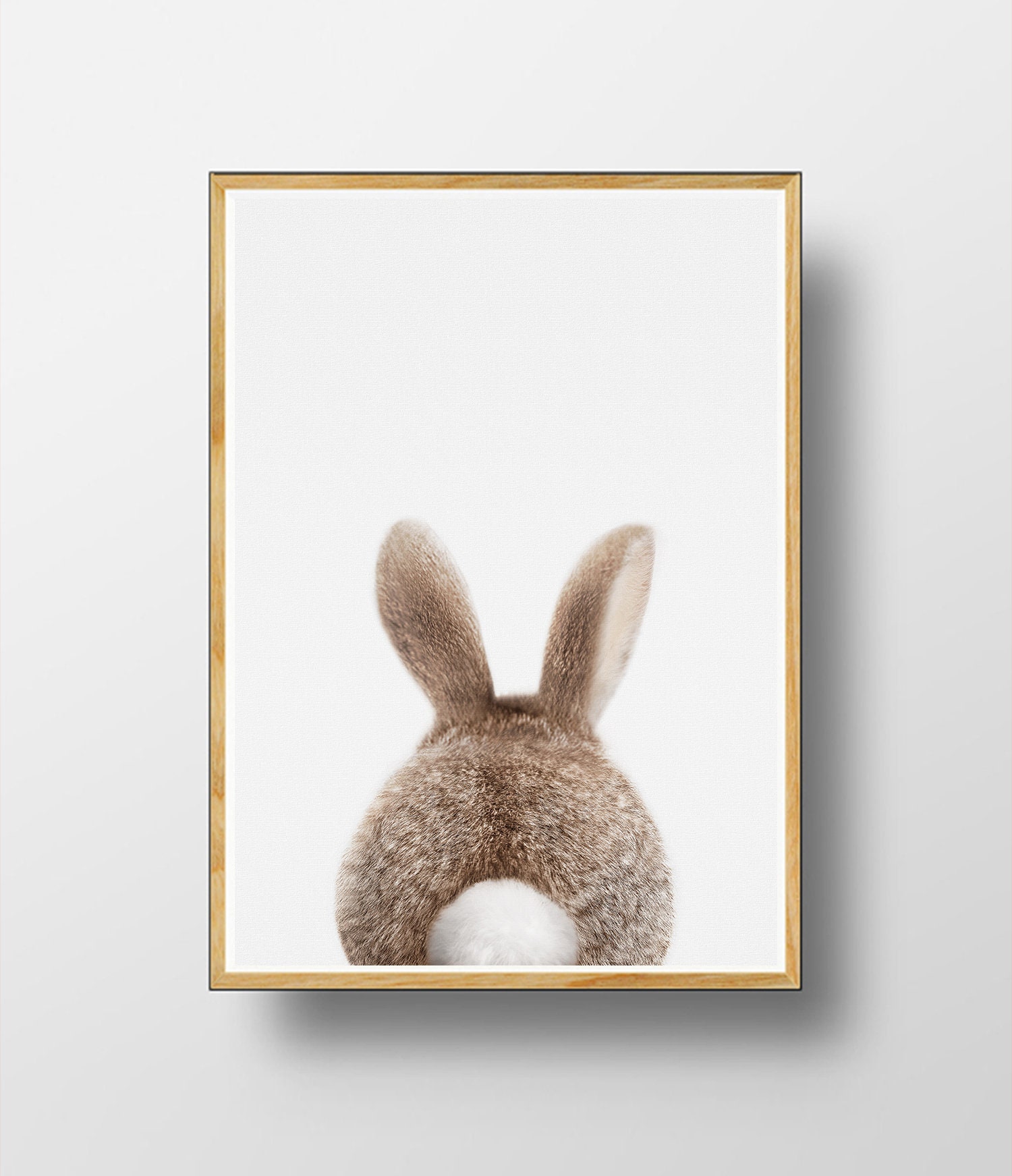 Nursery Decor Baby Rabbit Tail Print Rabbit Bunny Poster - Etsy