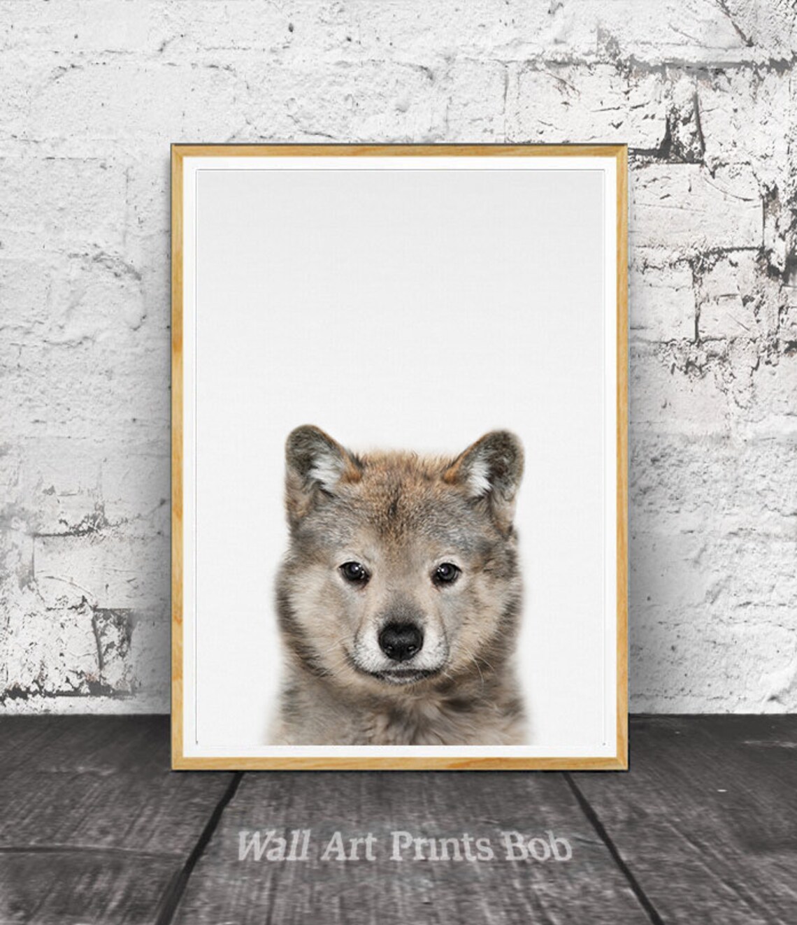 Wolf Cub Print Wolf Cub Wall Art Animal Print Nursery - Etsy