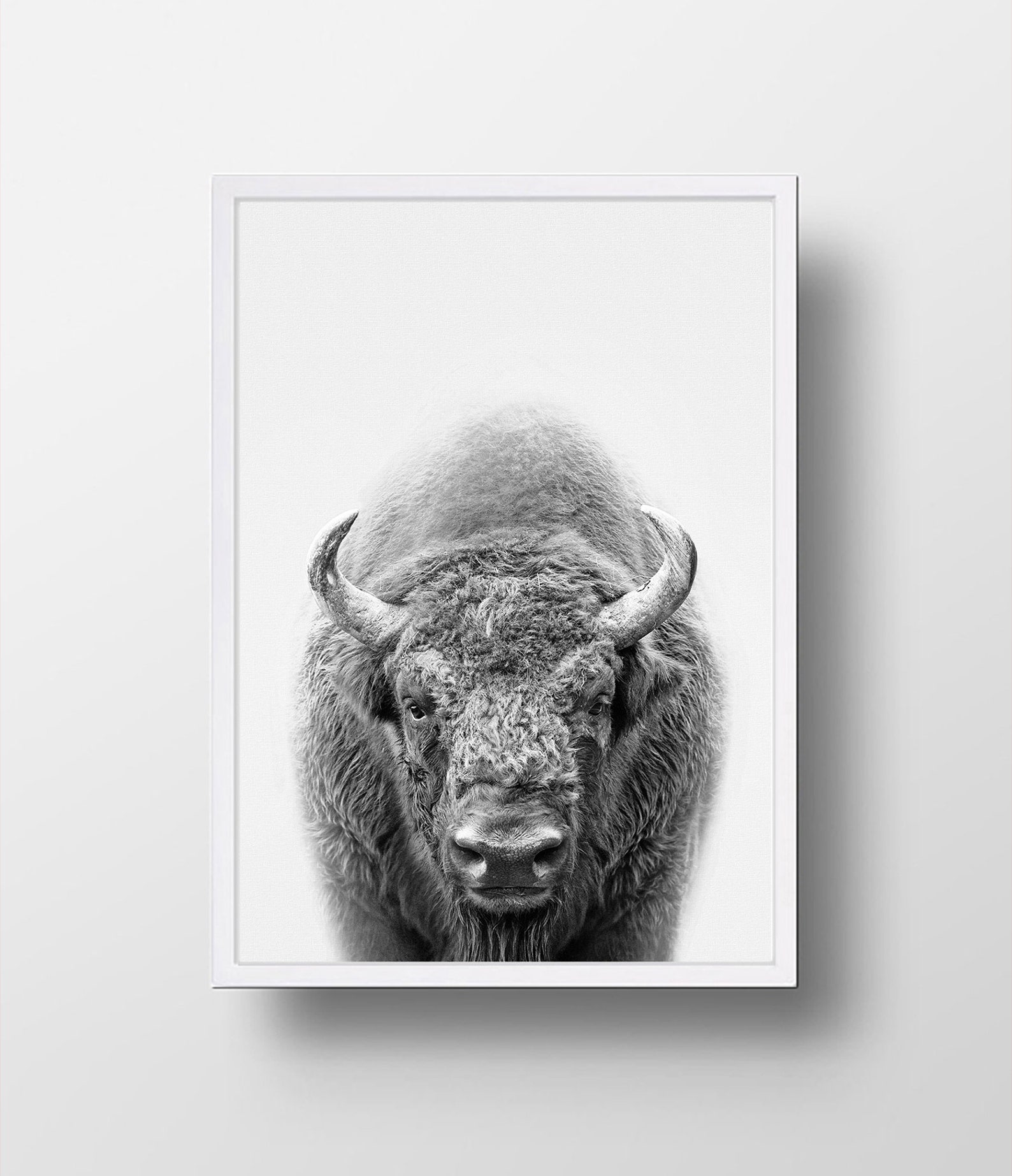 Bison Print Buffalo Print Bison Wall Art Nursery Decor | Etsy