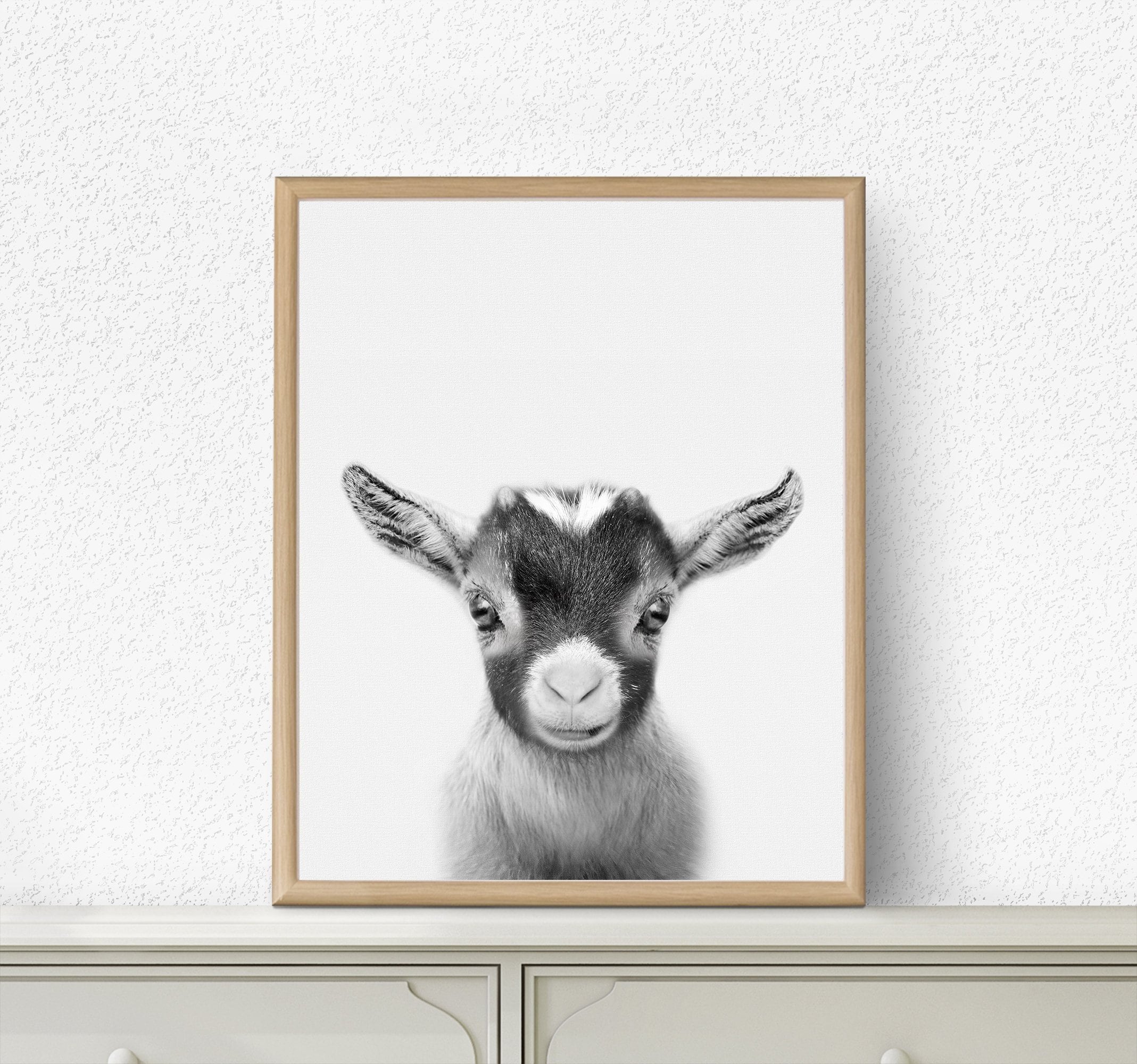 Goat Baby Print Goat Poster Nursery Animals Nursery Print - Etsy