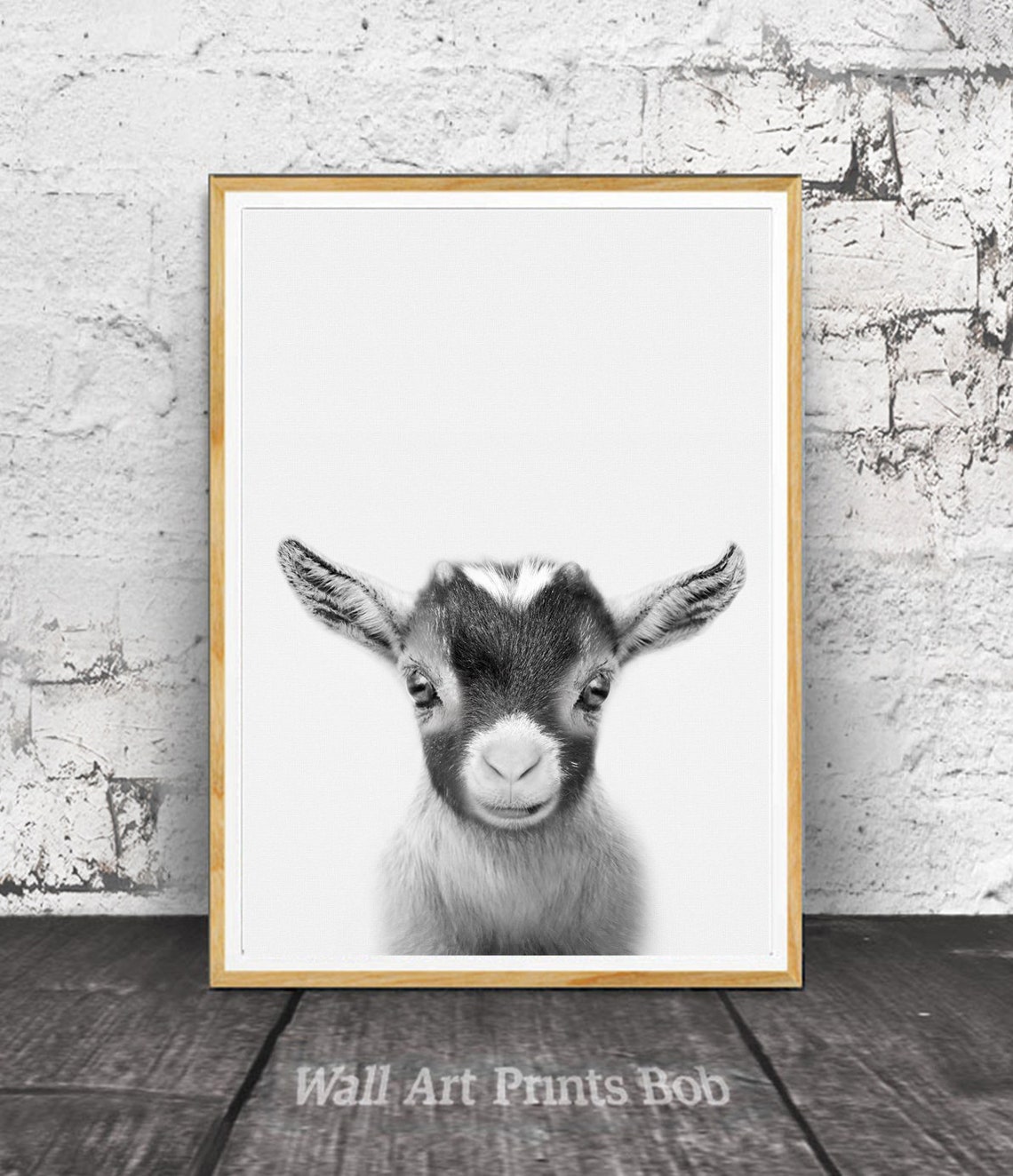 Goat Baby Print Goat Poster Nursery Animals Nursery Print - Etsy