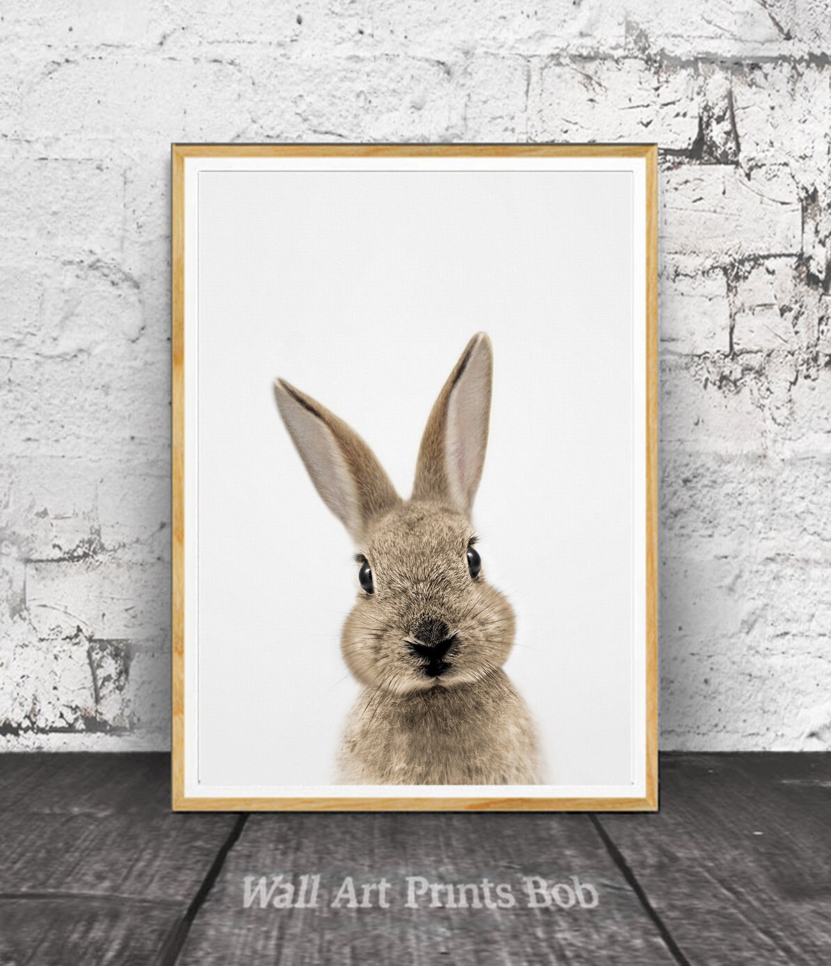 Rabbit Print Nursery Animals Nursery Print Nursery | Etsy