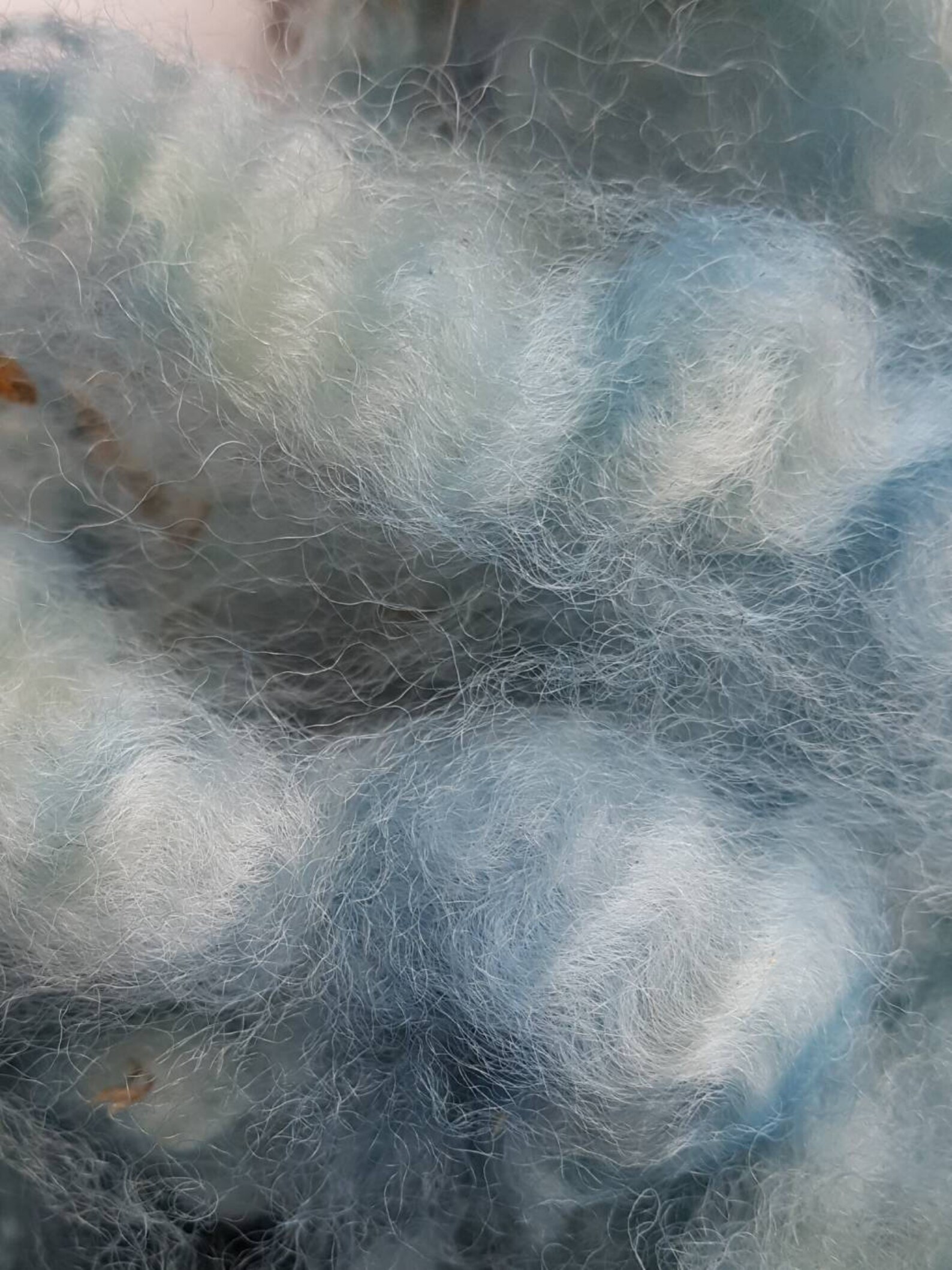 Sky Blue wool locks, 1oz, hand dyed wool locks, felting fleece ...