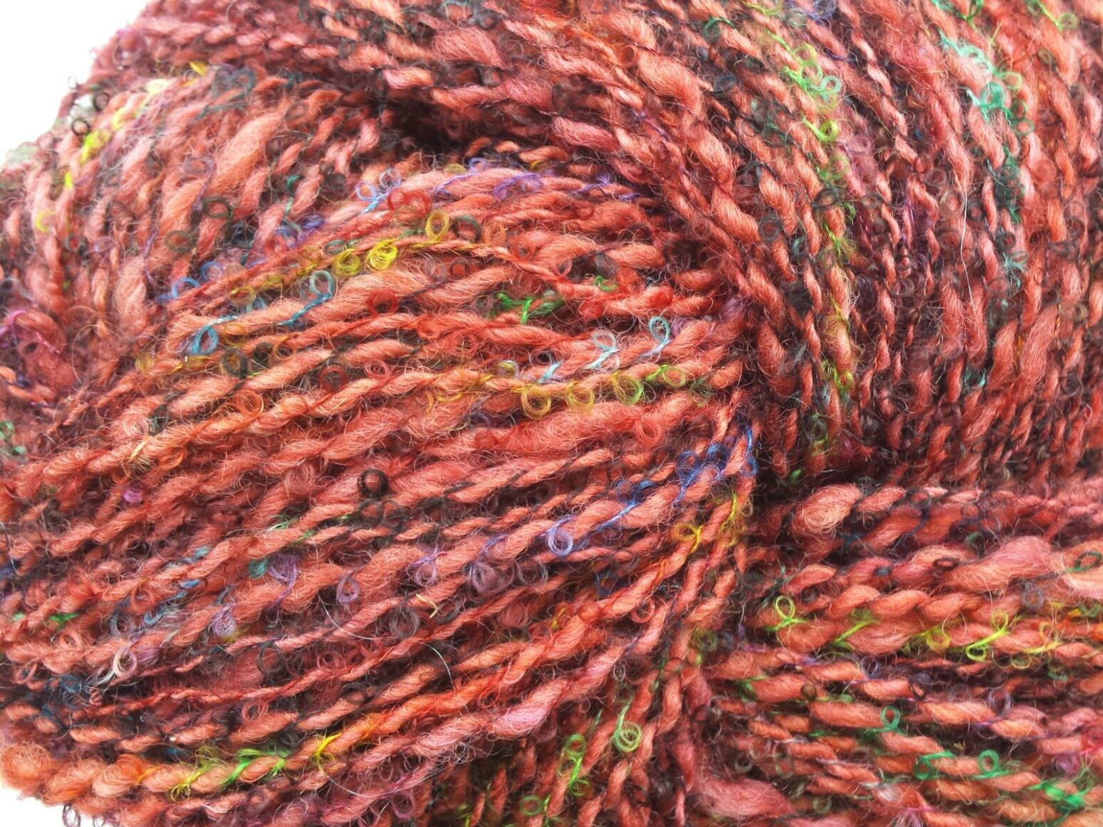 Red Wool Art Yarn, Knitting Yarn, Crochet Yarn, Weaving Yarn, Mohair ...