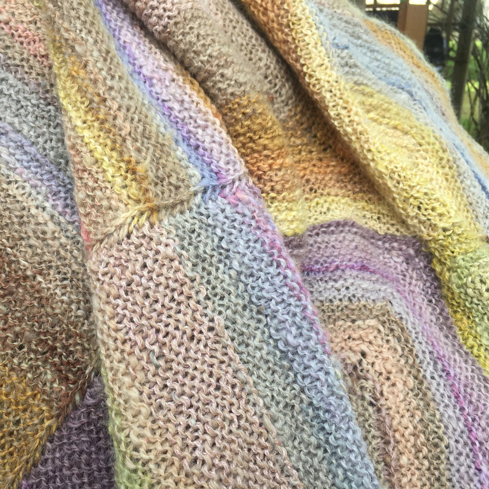 Desert Earth Tones Color Block Wool Blanket Handmade Wool - Etsy