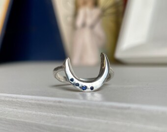 Blue Moon Ring - Etsy