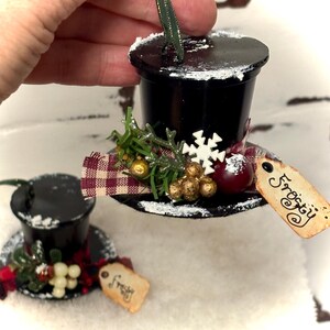 Small Snowman Hat, Ornament, Frosty the Snowman Hat - Etsy