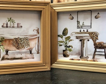 Framed Bathroom Art - Etsy