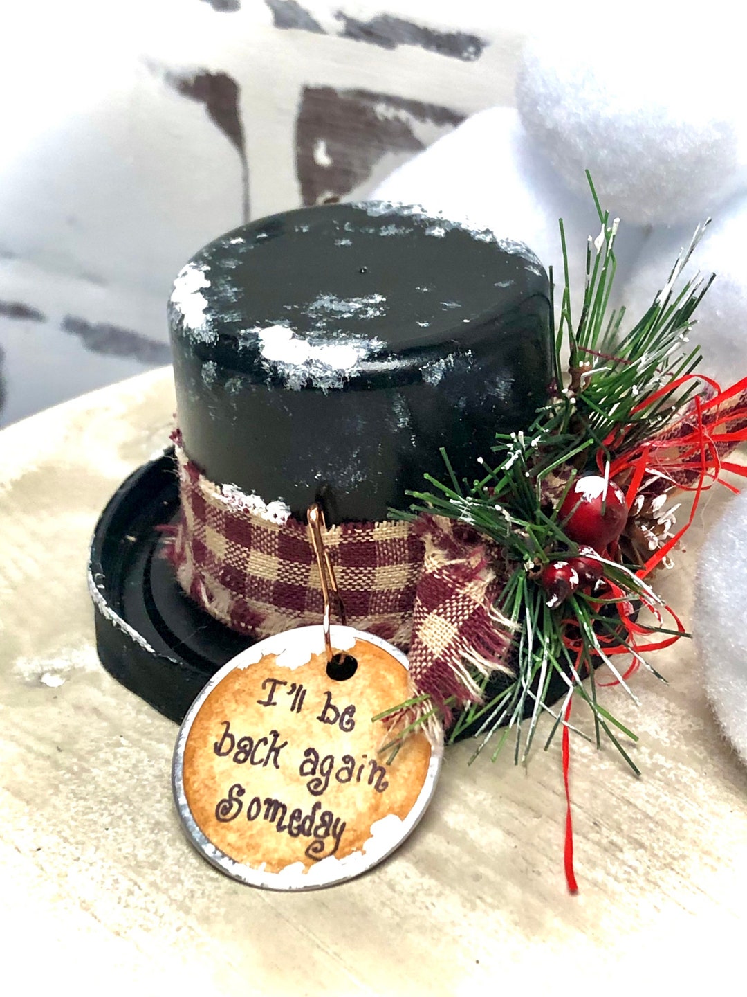 Small Snowman Hat Frosty the Snowman Hat Mini Hat Winter - Etsy