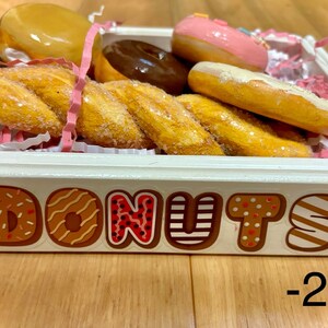 Faux Donuts, Mini Box of Donuts, Donut Tray, Fake Desserts Display ...