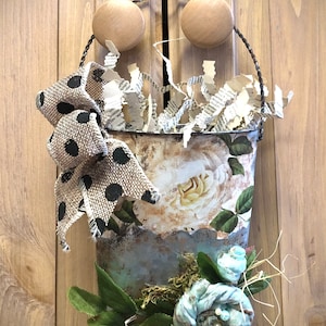 Primitive, Wall Pocket, Rustic, Hanging Pocket Tin, Galvanized. - Etsy