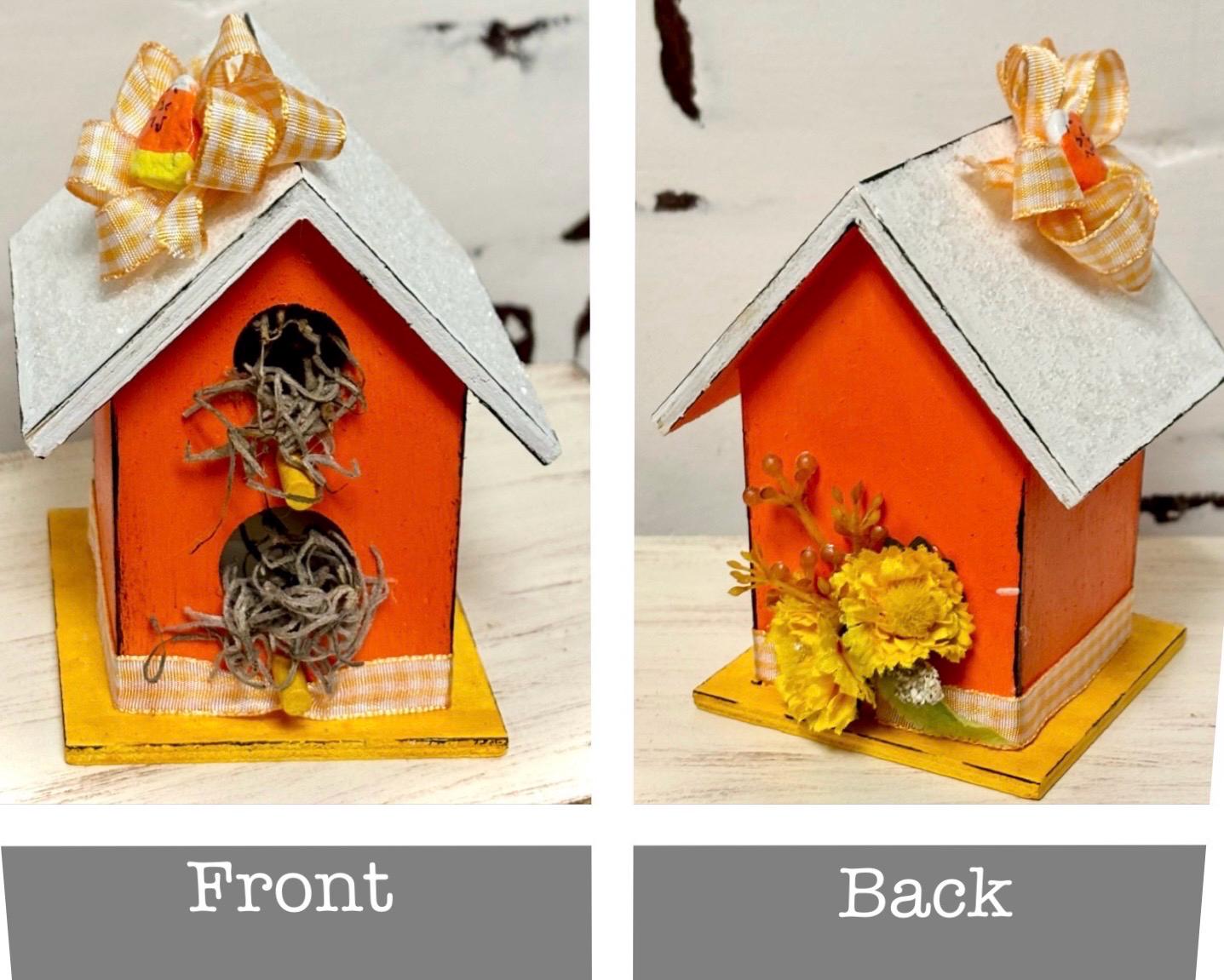 Candy Corn Birdhouses, Small Halloween House, Fall Decor, - Etsy