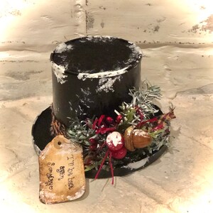 Small Snowman Hat, Frosty the Snowman Hat, Mini Hat, Winter Decor ...