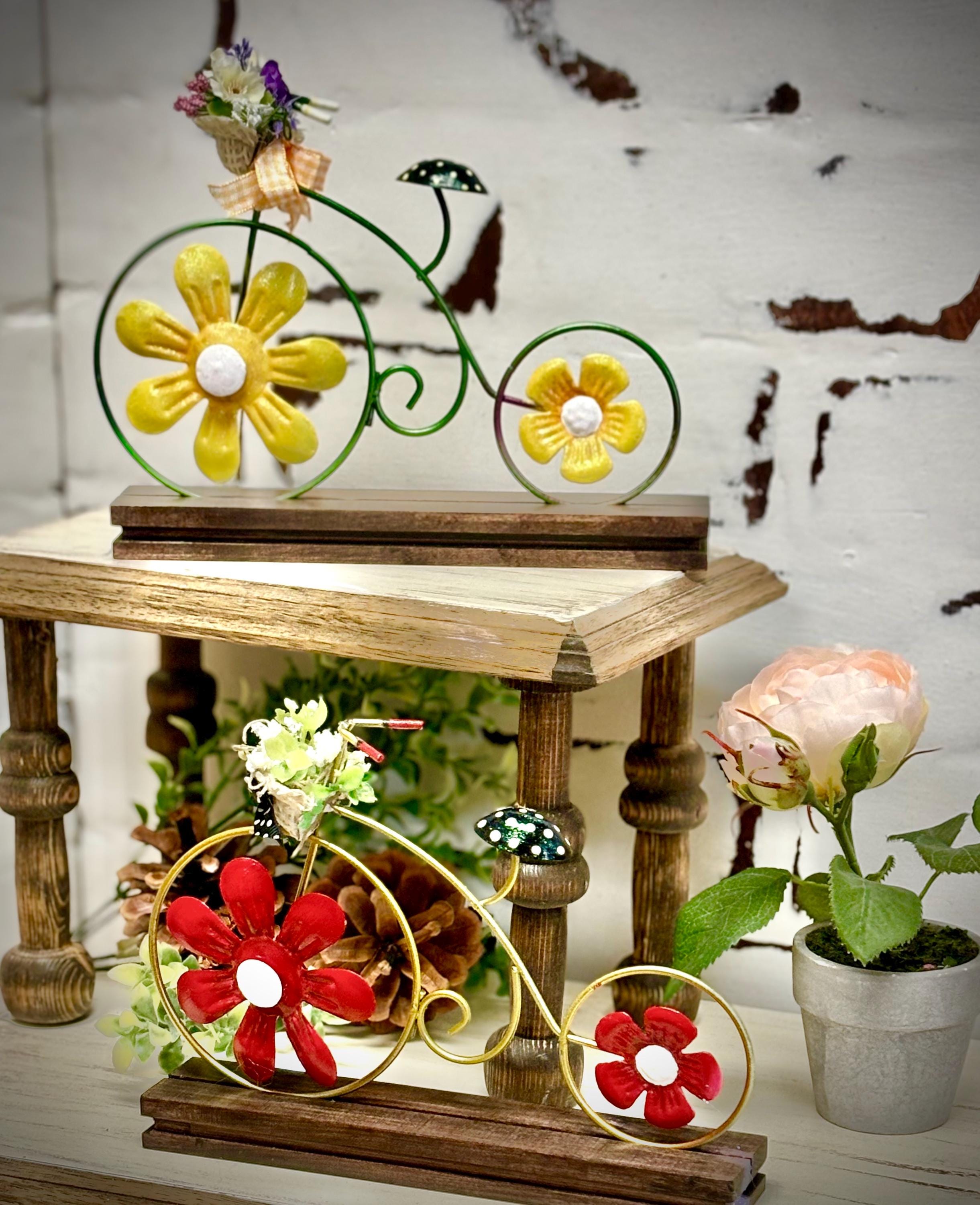 Little Bicycle, Tiered Tray Decor, Shelf Decor, Summer, Bicyclist - Etsy