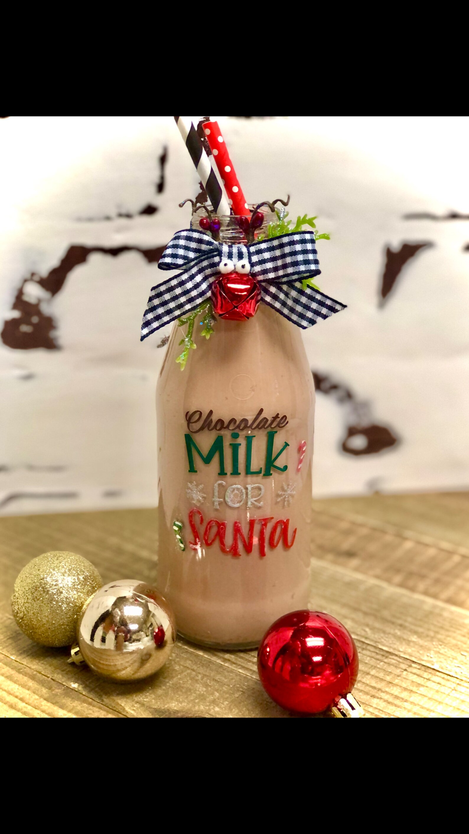 Milk and Cookies for Santa, Milk for Santa, Chocolate Milk, Glass Milk ...