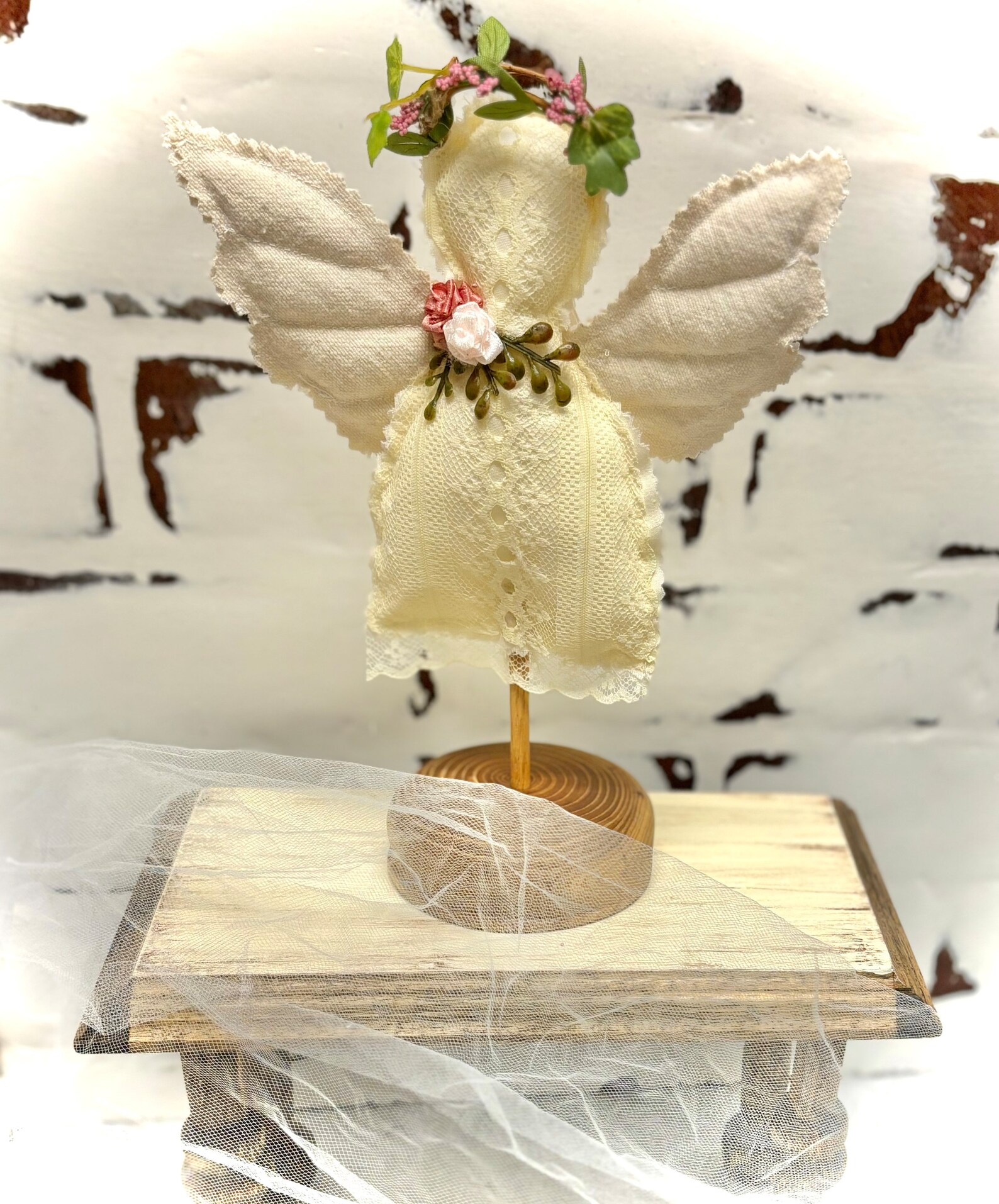 Angels, Garden Angels, on a Stand, Cloth Angel, Spring Decor. - Etsy