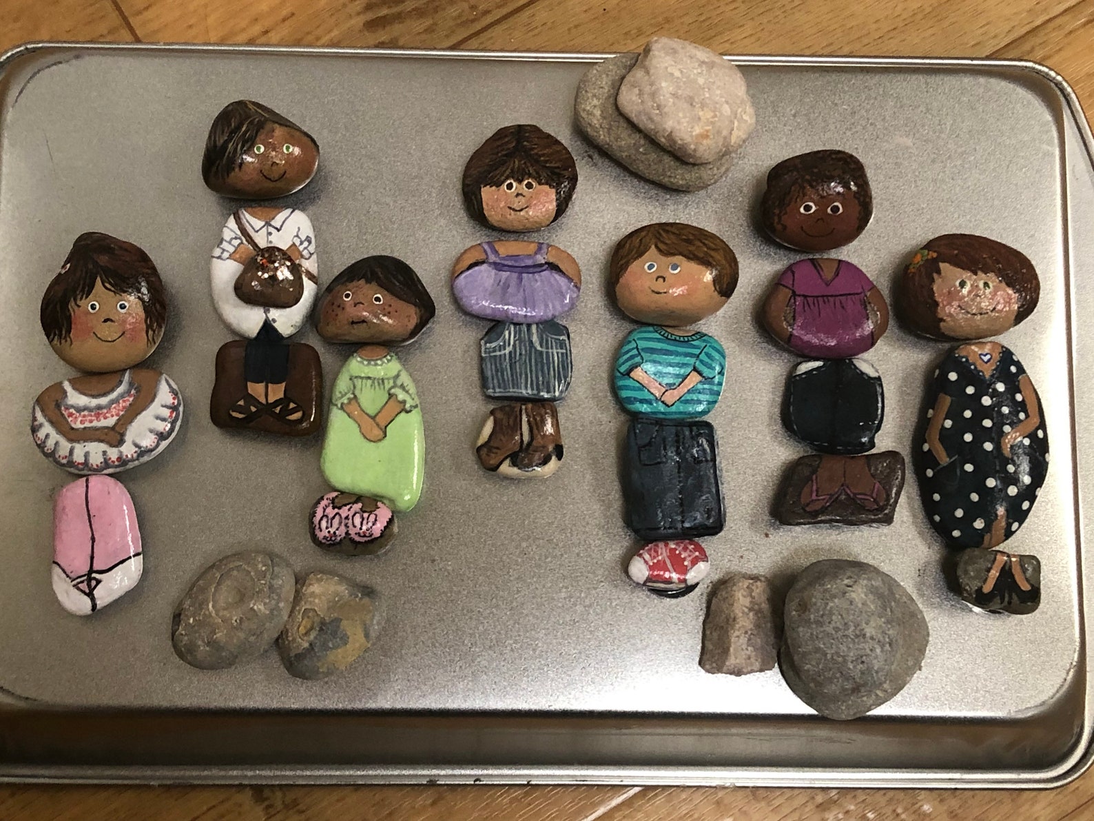 ROCK DOLL: TARA Hand Painted Rocks Toys for Kids and Adults - Etsy