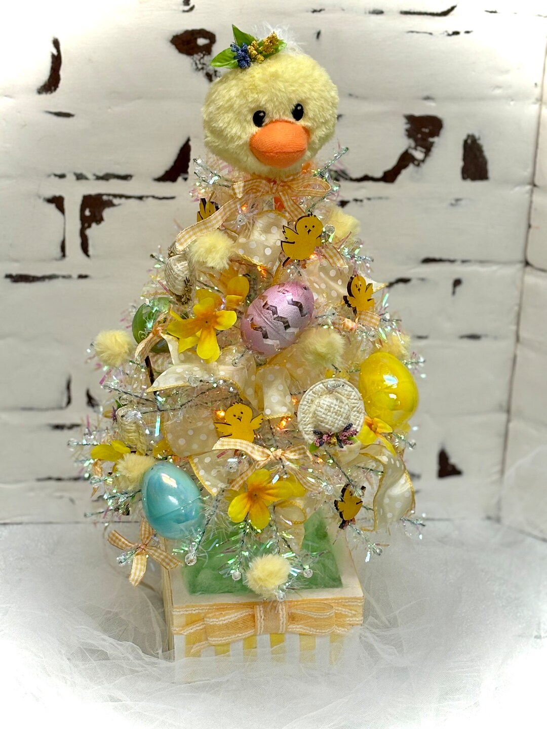 Easter Tree, Table Top, Easter Chick Tree, Centerpiece, Mantle Decor ...