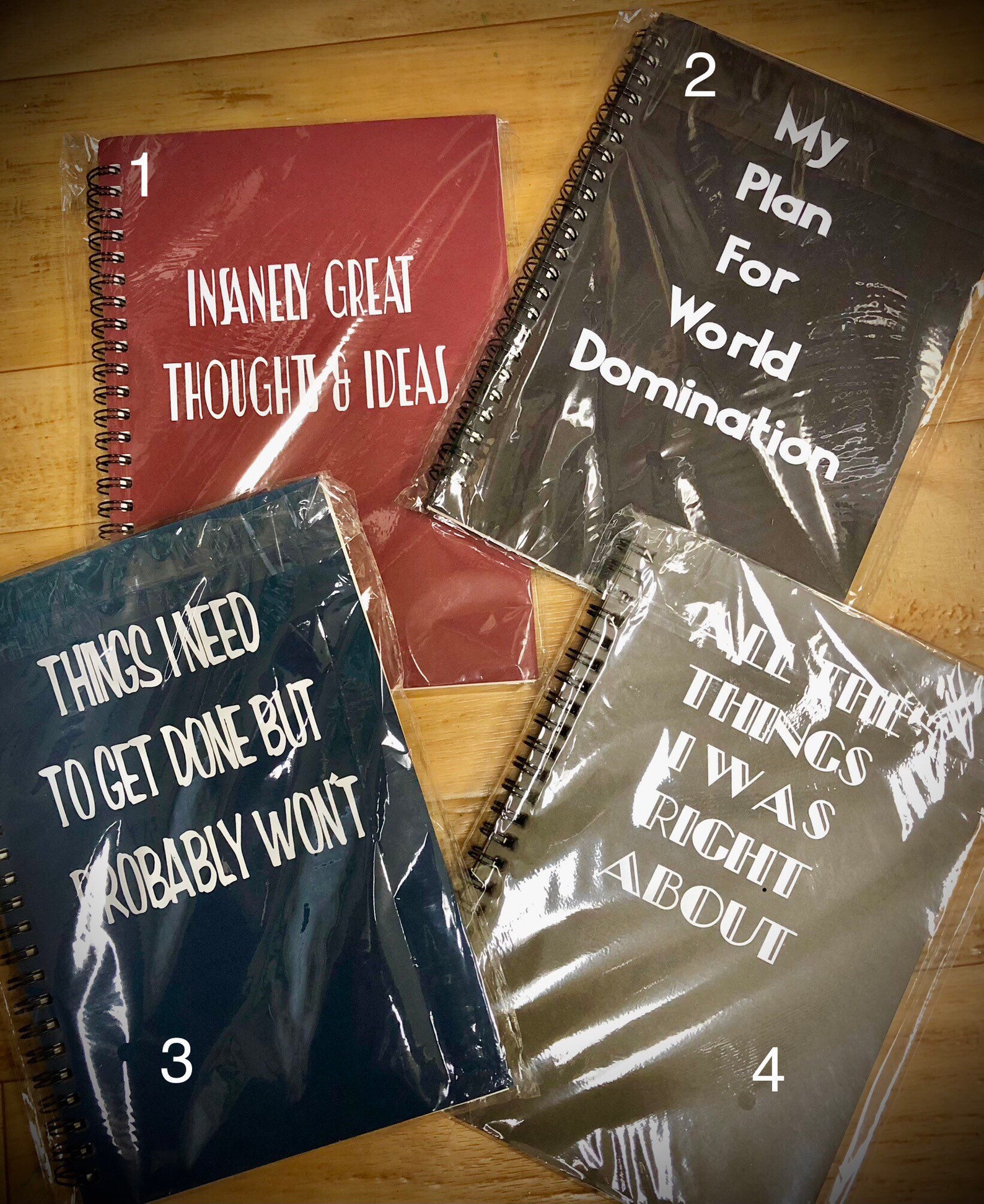Notebook, Journal, Sarcastic, Spiral Bound, Unique Gift, White Elephant ...