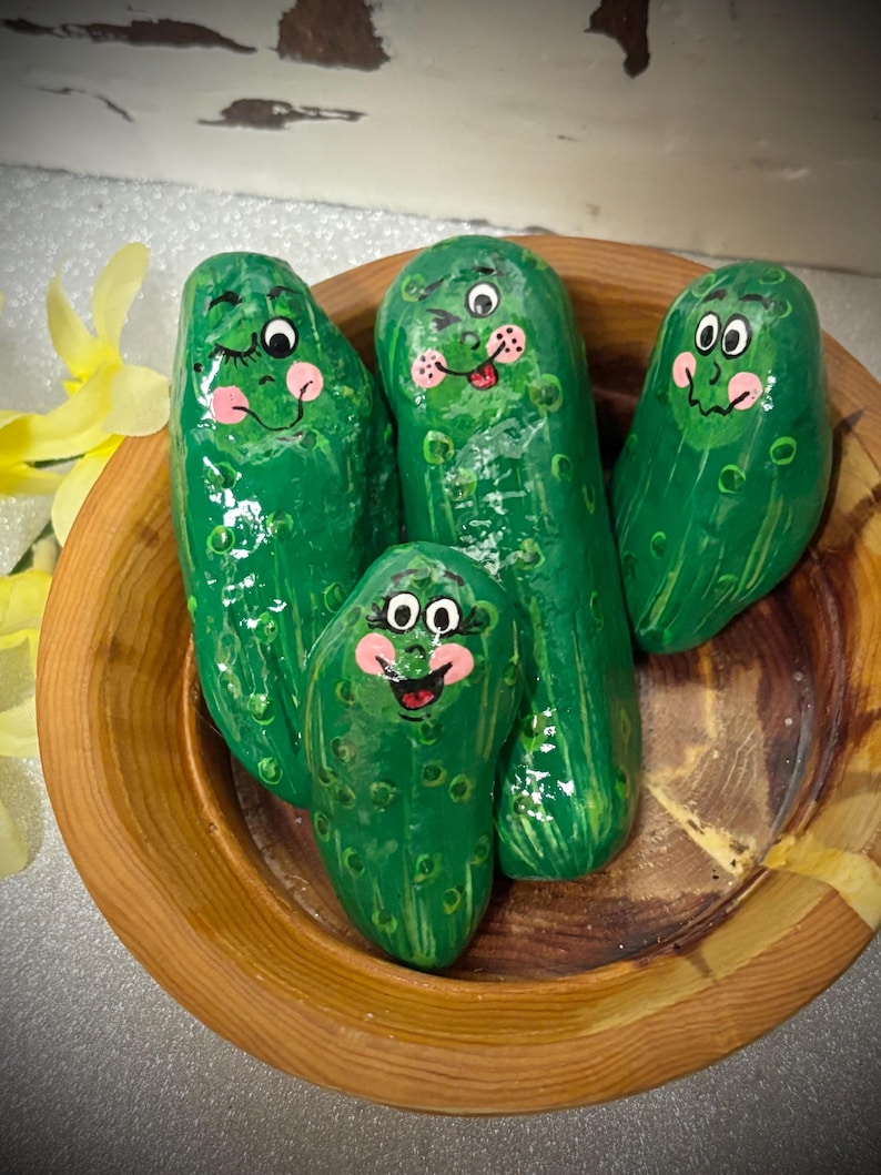 Emotional Support Pickle, Painted Rocks, Encouragement, You’re a Big ...