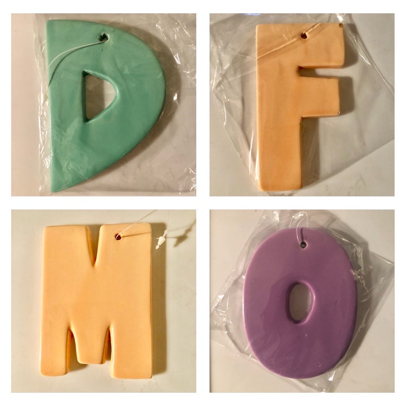 Ceramic Letters - Etsy