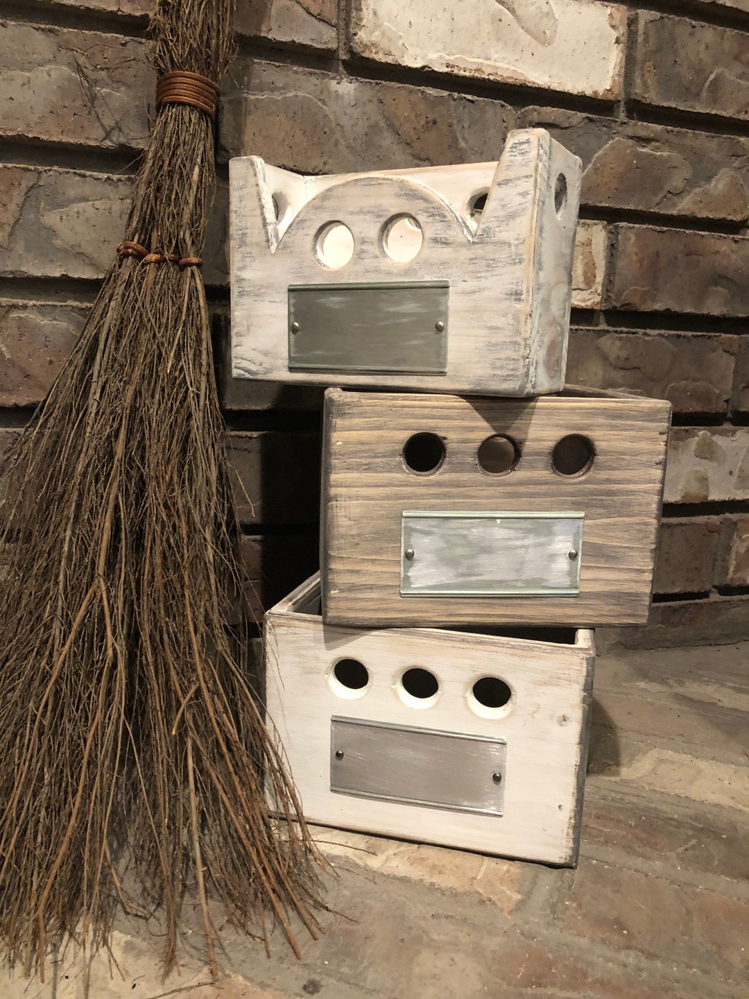 Rustic WOOD BOXES, Hand Made - Etsy