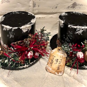 Small Snowman Hat, Frosty the Snowman Hat, Mini Hat, Winter Decor ...