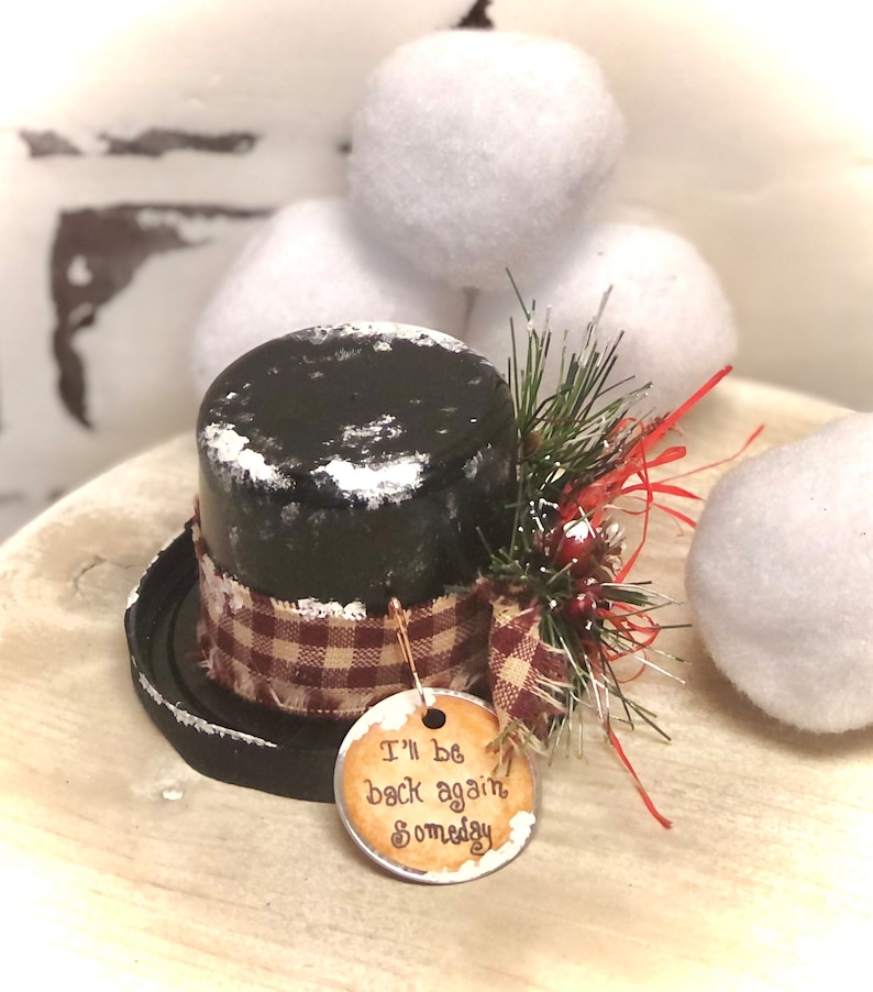 Small Snowman Hat Frosty the Snowman Hat Mini Hat Winter - Etsy