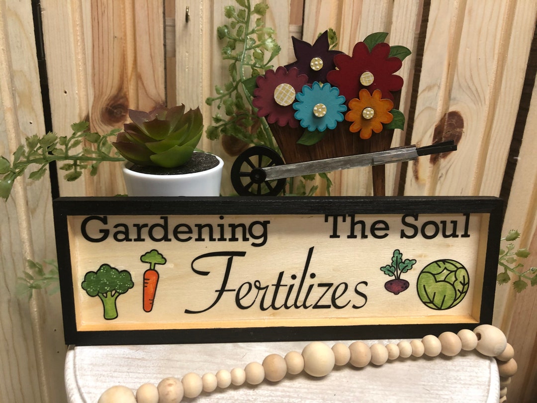 Flower Cart, Small Summer Signs, Garden, Vegetables, Farmhouse, Tired ...