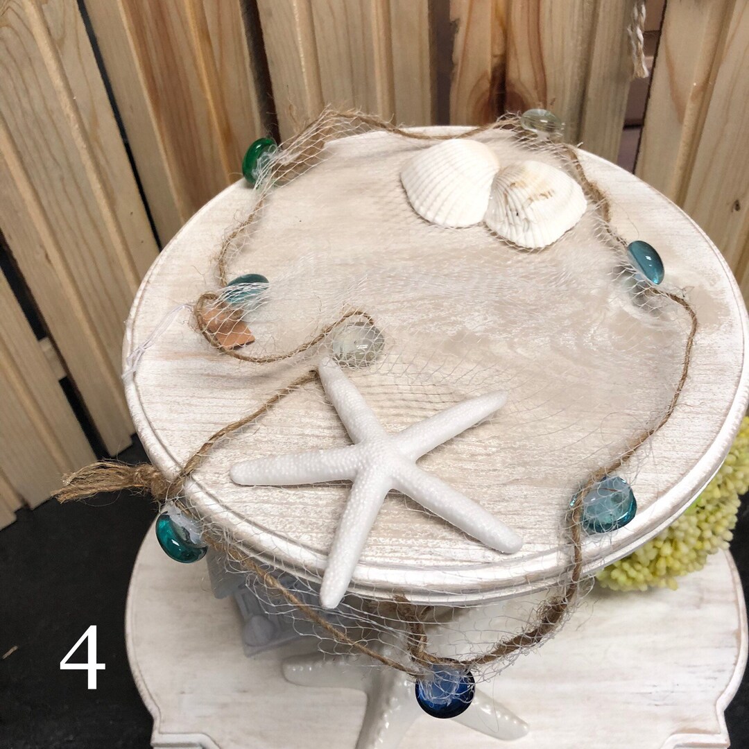 MINI FISHING NET, Beach Decor, Sand, Fishing, Summer, Nautical, Unique ...