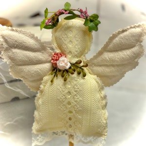 Angels, Garden Angels, on a Stand, Cloth Angel, Spring Decor. - Etsy