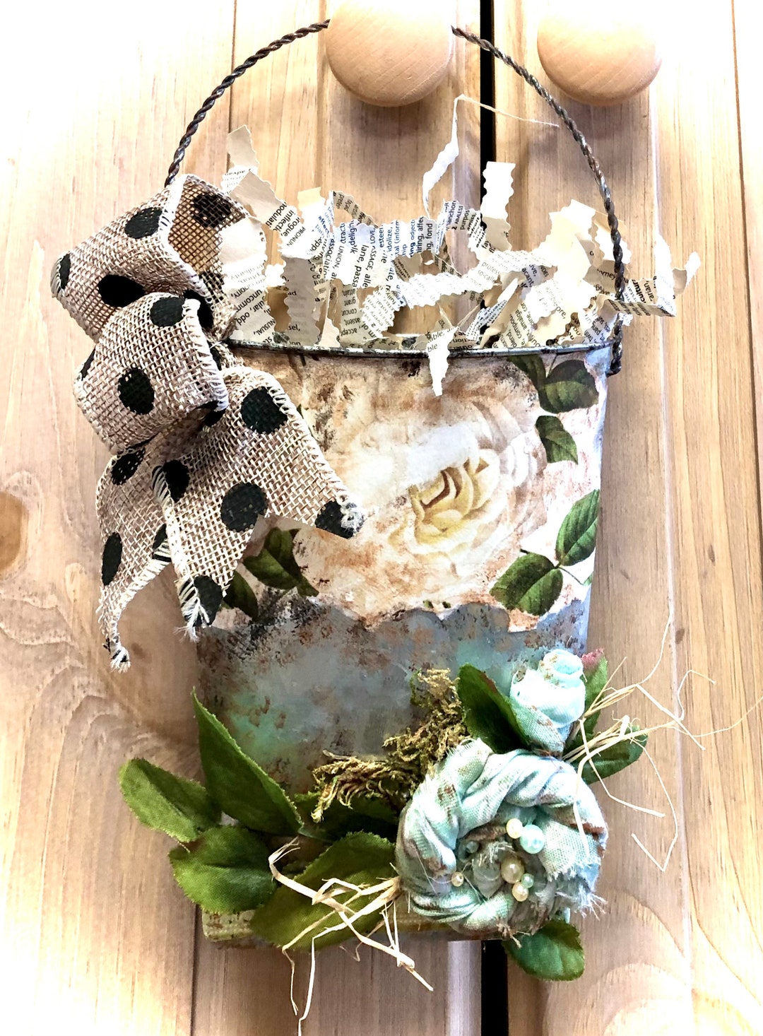 Primitive, Wall Pocket, Rustic, Hanging Pocket Tin, Galvanized. - Etsy