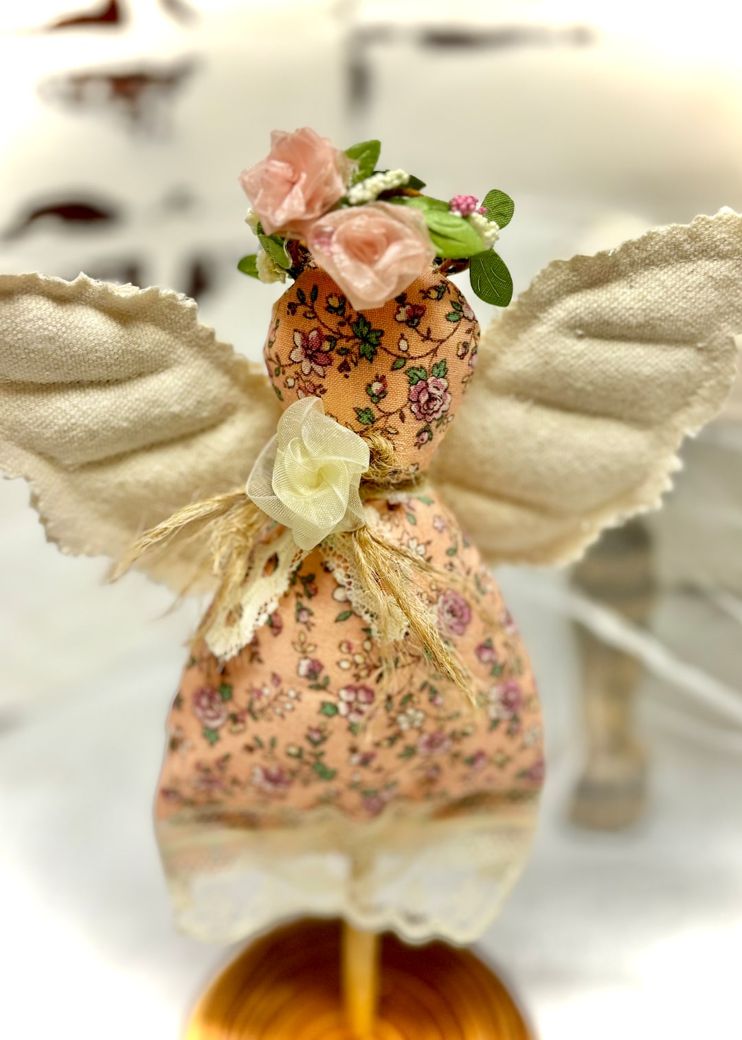 Angels, Garden Angels, on a Stand, Cloth Angel, Spring Decor. - Etsy