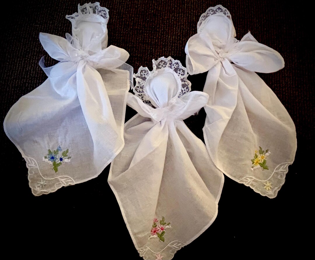 Handkerchief Doll, Church Doll, Vintage Style Hanky Doll, Old Fashioned ...