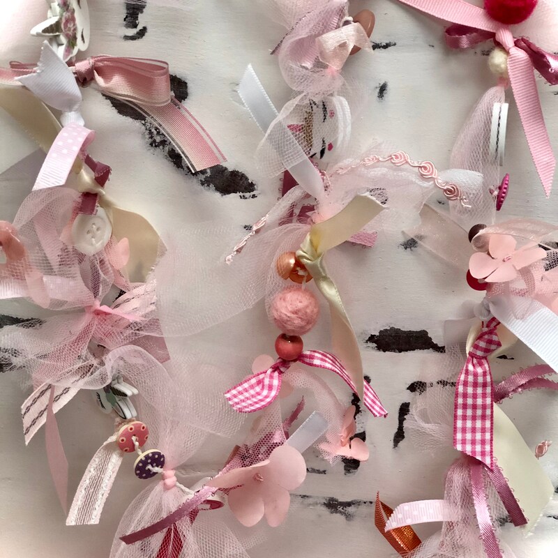 Pink Garland - Etsy
