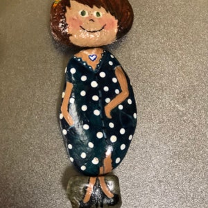 ROCK DOLL: TARA, Hand Painted Rocks, Toys for Kids and Adults 3 and ...
