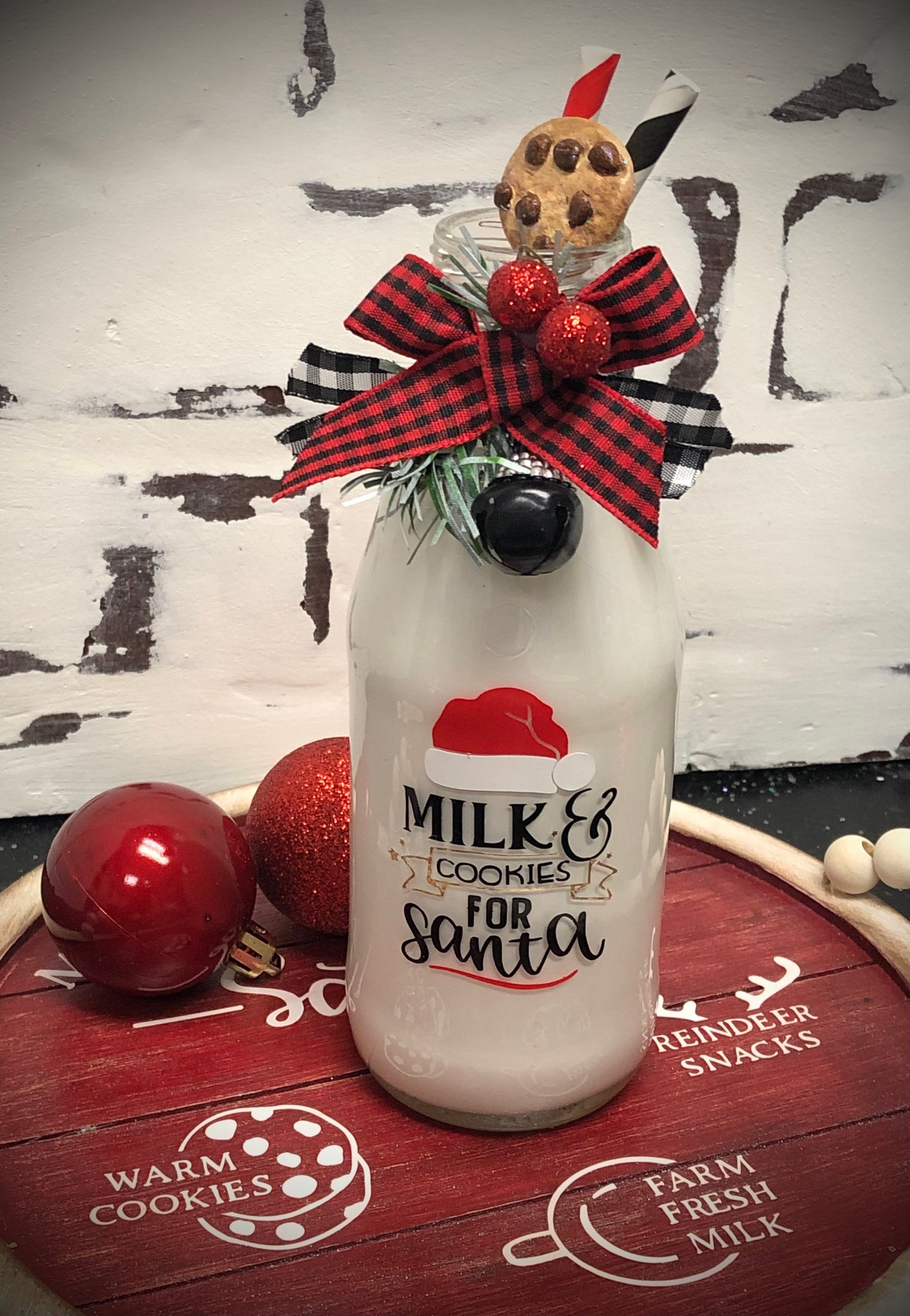 Milk and Cookies for Santa, Milk for Santa, Chocolate Milk, Glass Milk ...