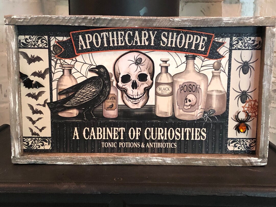HALLOWEEN Sign, Apothecary Shop, Potions, Halloween Decor. Wall Decor ...