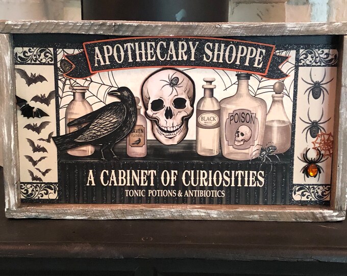 HALLOWEEN Sign, Apothecary Shop, Potions, Halloween Decor. Wall Decor ...