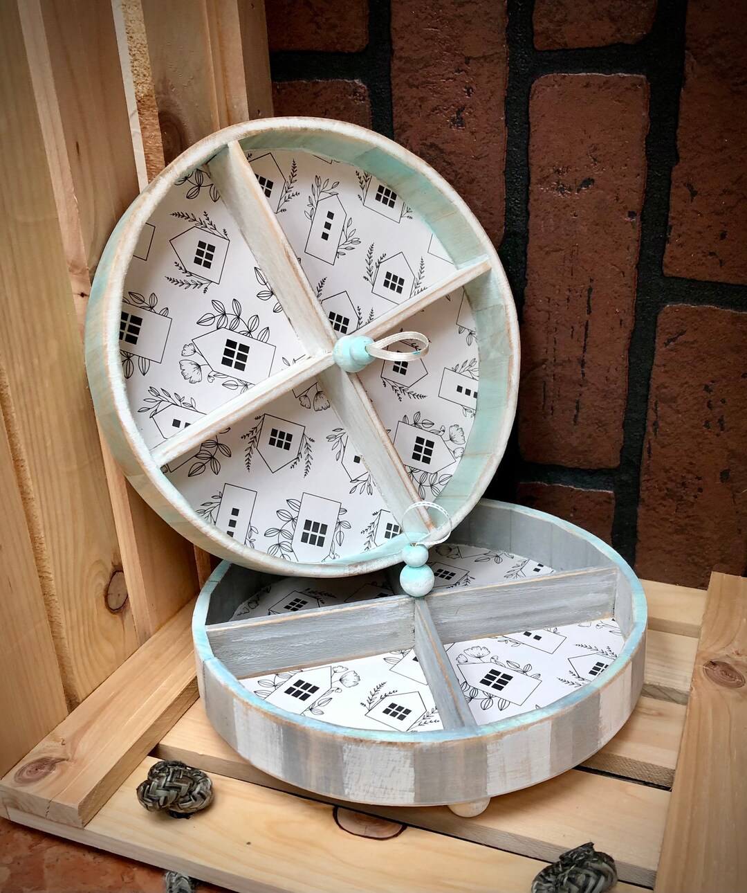 Balsa Wood, Divided Tray, Organizer, Dresser Decor, Storage, Sorter ...