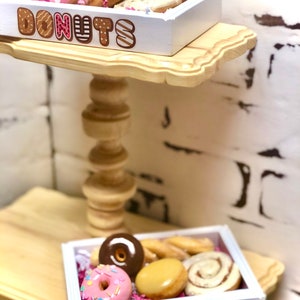Faux Donuts, Mini Box of Donuts, Donut Tray, Fake Desserts Display ...