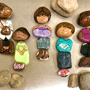 ROCK DOLL: TARA, Hand Painted Rocks, Toys for Kids and Adults 3 and ...