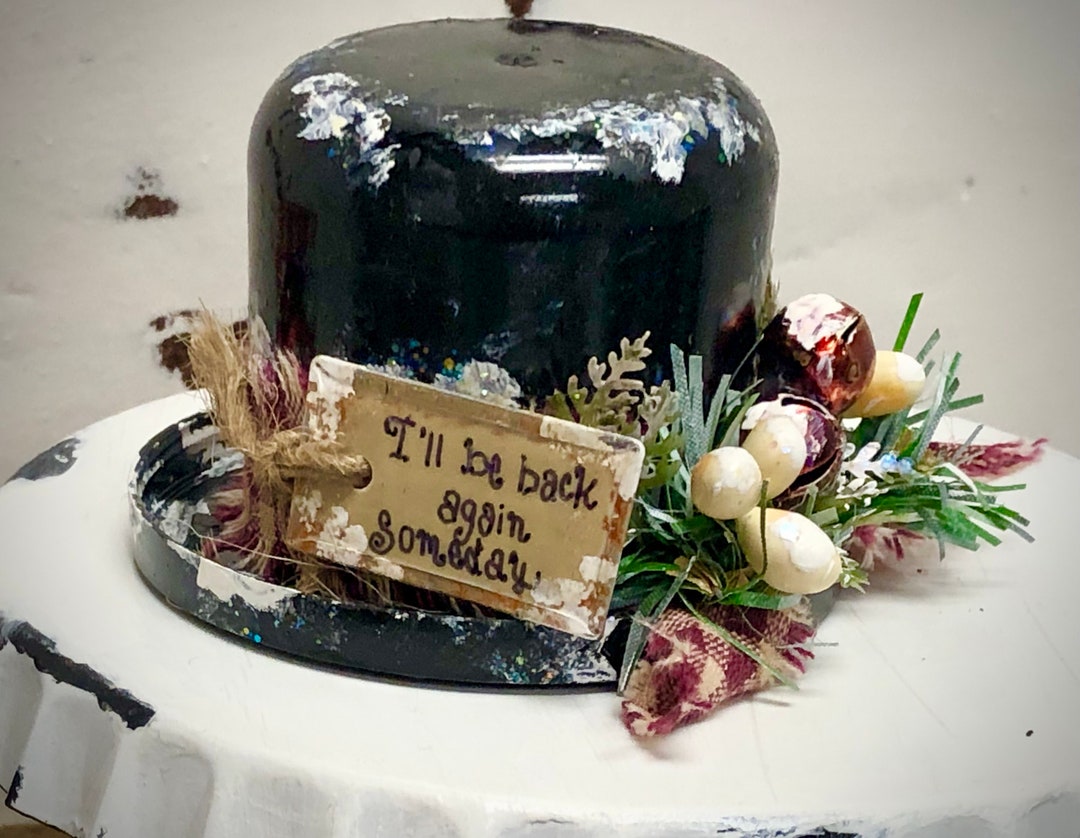 Small Snowman Hat, Frosty the Snowman Hat, Mini Hat, Winter Decor ...