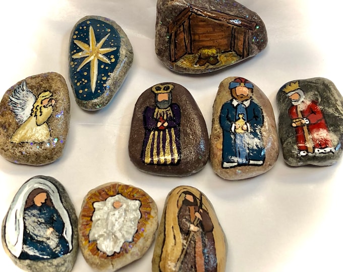 Nativity Story Stones - Etsy