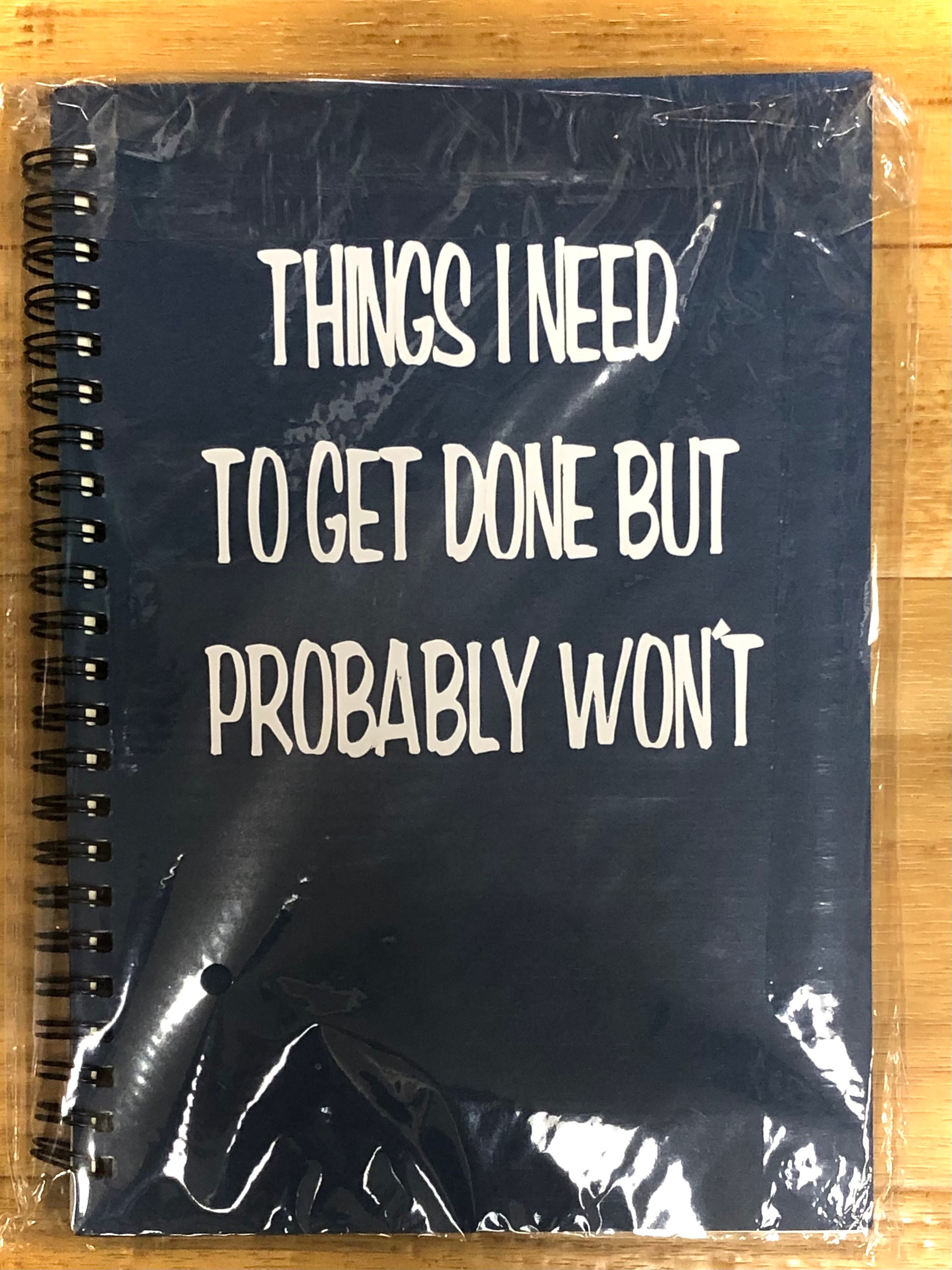 Notebook, Journal, Sarcastic, Spiral Bound, Unique Gift, White Elephant ...