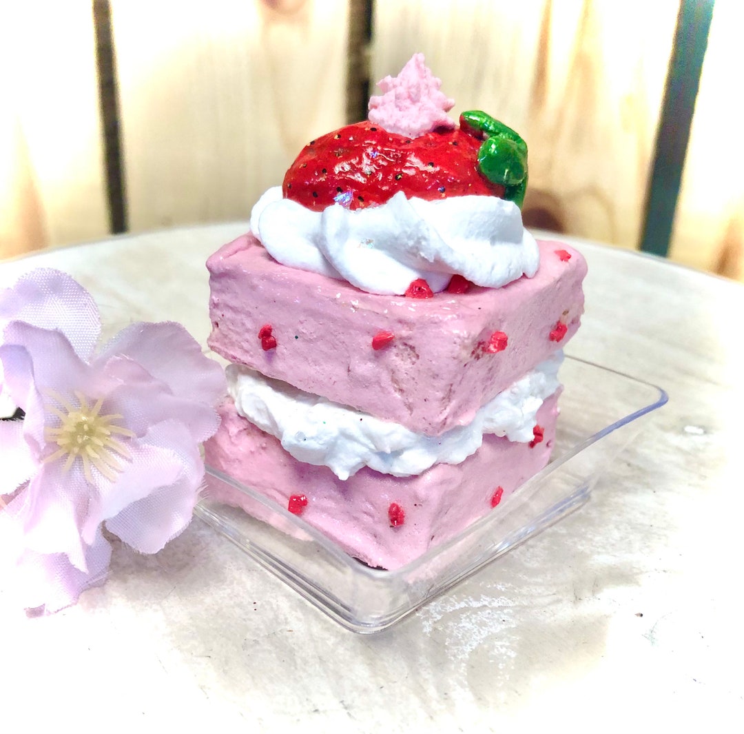 Fake Strawberry Shortcake Strawberry Cake Faux Desserts - Etsy