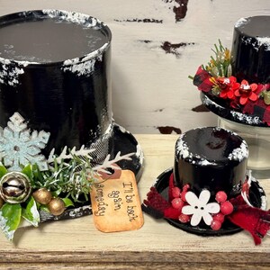 Small Snowman Hat, Decoration, Frosty the Snowman Hat - Etsy