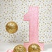 I Am One Birthday Decoration Birthday Decor Pink and Gold - Etsy