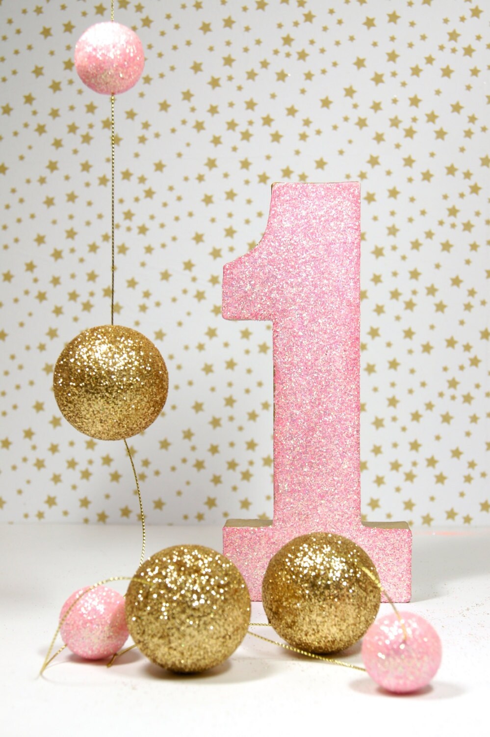 I Am One Birthday Decoration Birthday Decor Pink and Gold | Etsy